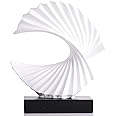 Amazon.com: GAOSHENG White Wave Sculpture,Modern Ocean Wave Home décor ...