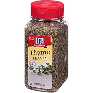 Amazon.com : McCormick Thyme Leaves, 4 oz : Thyme Spices And Herbs : Grocery & Gourmet Food