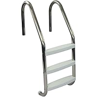 Amazon.com: Aqua Select Three Tread Stainless Steel Pool Ladder | Entry ...