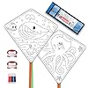 DIY Kites for Kids Kite Making Kit Bulk, Decorating Coloring Kite Party ...