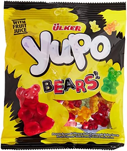 Ulker Yupo Bears Fruit Flavour Soft Candy Jelly With Fruit Juice 200g ...