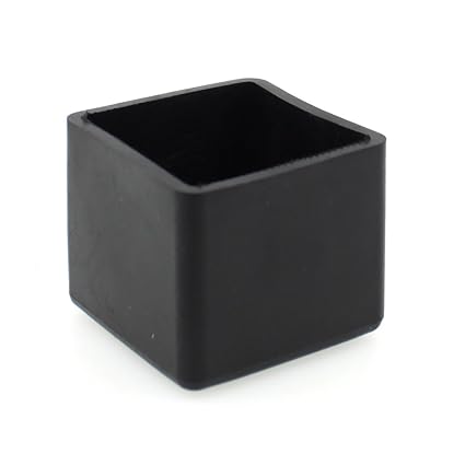 25mm (1") Square Rubber FEET STOPPERS Tips FERRULES CAPS for Table and ...