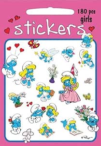 Los Pitufos - Stickers Pitufina (Barbo Toys 8002) (APPRENTISSAGE ...