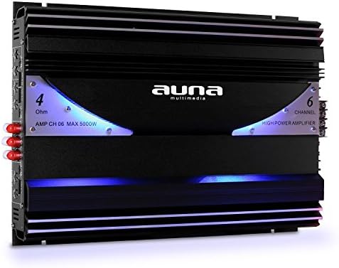 AUNA AMP-CH06 - Car HiFi amplifier, 6-channel car power amp, Power ...