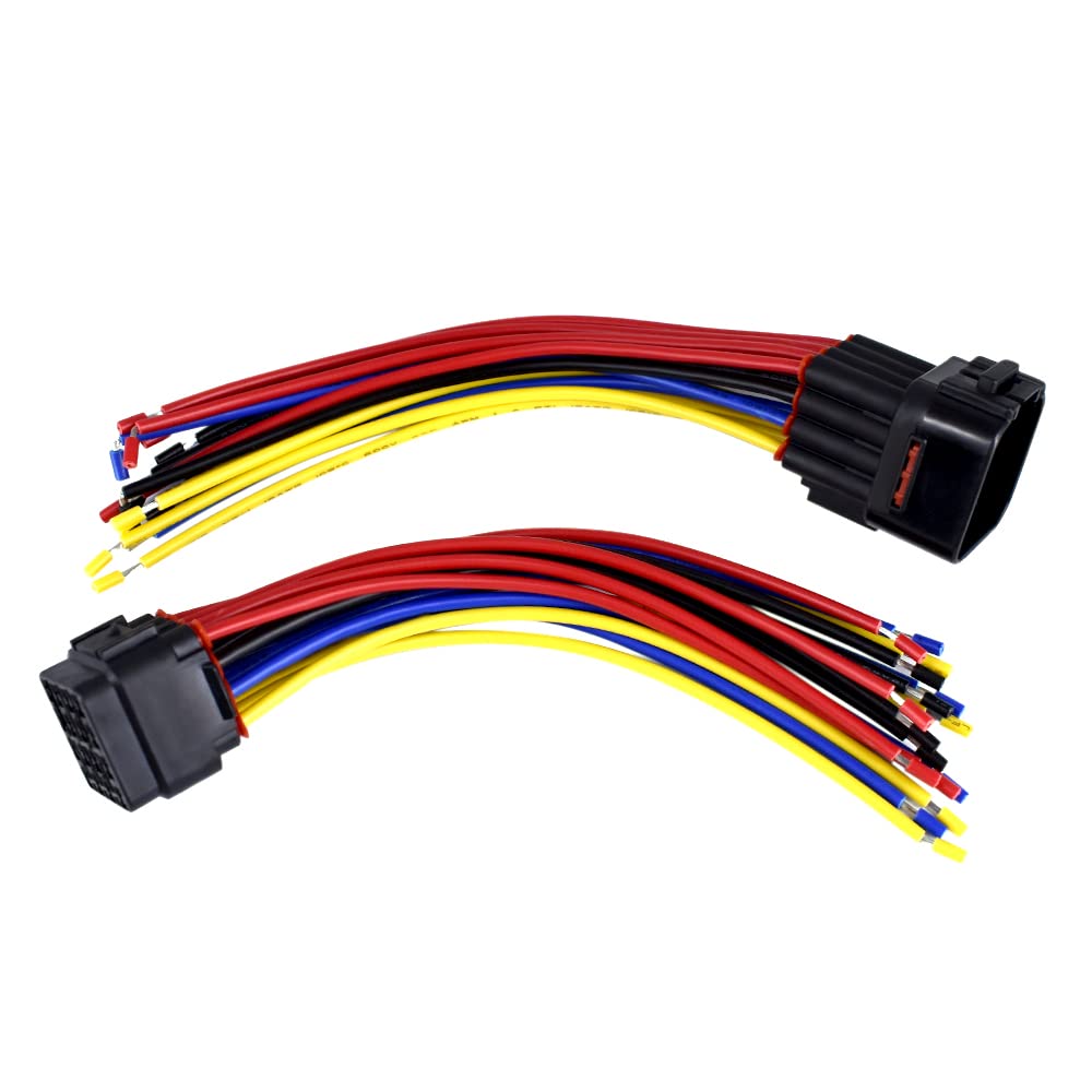 Mua 16 Pin Connector Waterproof Electrical Plug Automotive Wire Pigtail ...