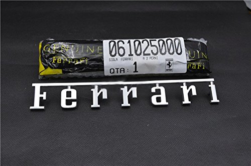 Buy Ferrari 360 F430 F458 Rear Script Emblem Badge PN 61025000 Online ...
