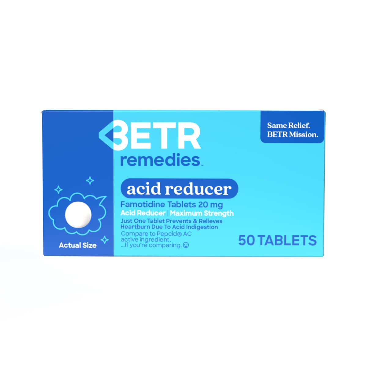 Mua BETR REMEDIES Acid Reducer - Famotidine 20mg Acid Reducer for ...