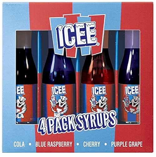 ICEE 4 Pack Slushie Syrups. Genuine ICEE Slushy syrups including Purple ...