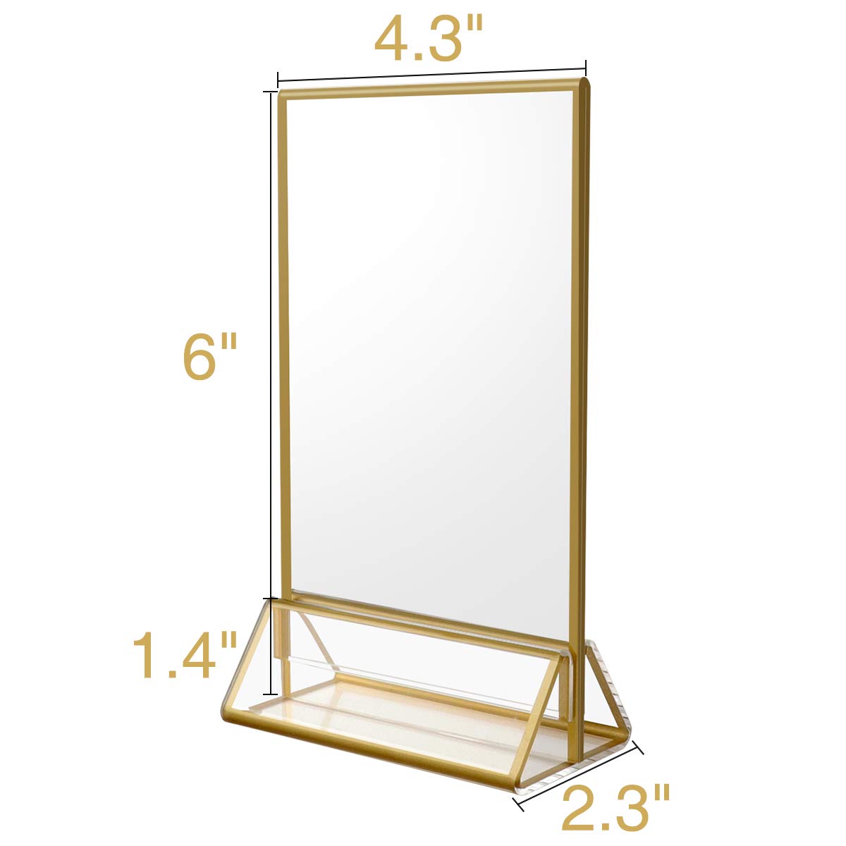 Photos and Art Display Double Sided Table Menu Holders Picture Frames ...