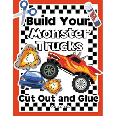 Build Monster Trucks: Cutting Skills Activity Book Nepal | Ubuy