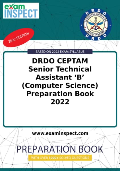 Amazon.in: Buy DRDO CEPTAM Senior Technical Assistant ‘B’ (Computer ...