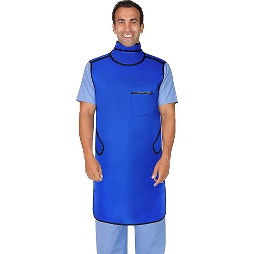 Lead Apron 0.5mmpb Xray with Thyroid Shield Collar Dental Lab Apron ...
