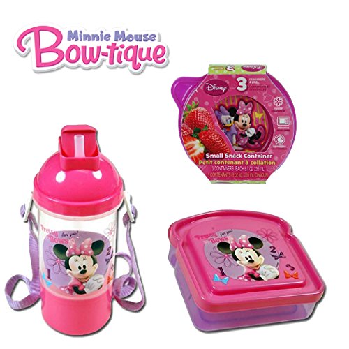 Купить Disney Minnie Mouse Bowtique Kids 5 Piece Reusable Lunch ...
