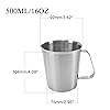 Othmro Measuring Cup 500ml 16OZ, 2 Measuring Scales, Including ML Scale ...