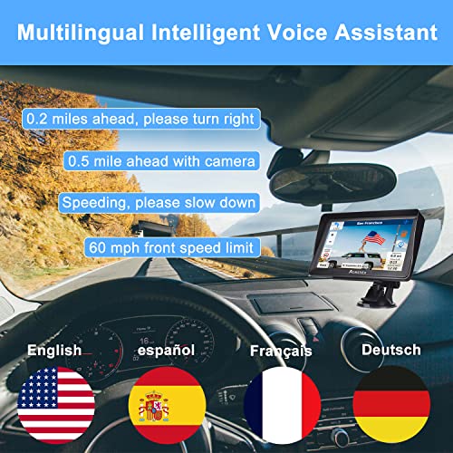 GPS Navigation for Car 2022 Maps 7 Inch Touch Screen Vehicle GPS Voice ...