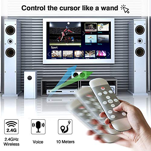 Air Mouse Remote, 2.4G Voice Remote Control with Wireless Full Keyboard ...