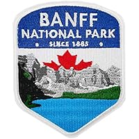 Amazon.com: Cute-Patch Banff National Park Embroidered Iron on Sew on Patch