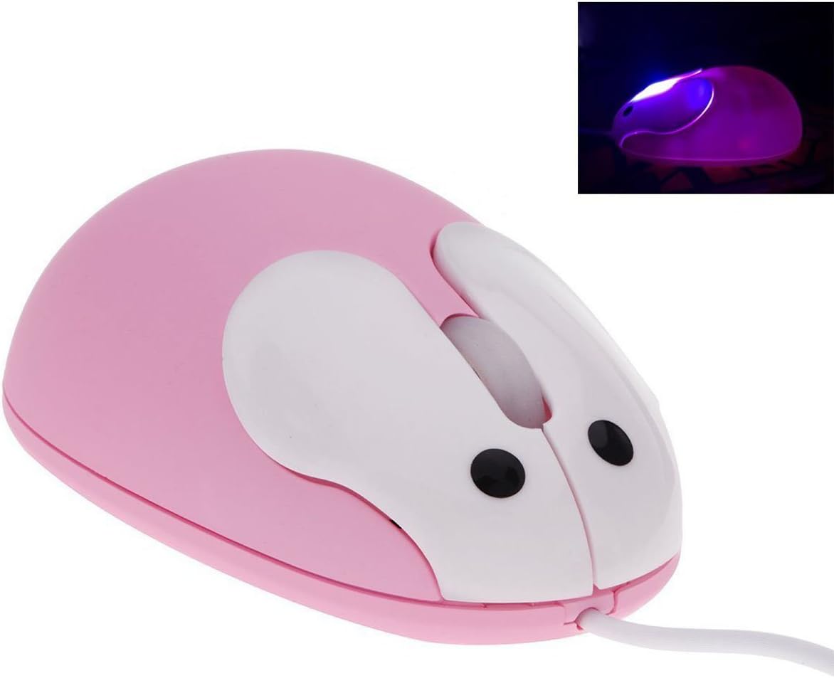 BestFire Cute Rabbit Lovely Design Portable USB 1200 DPI Wired Small ...