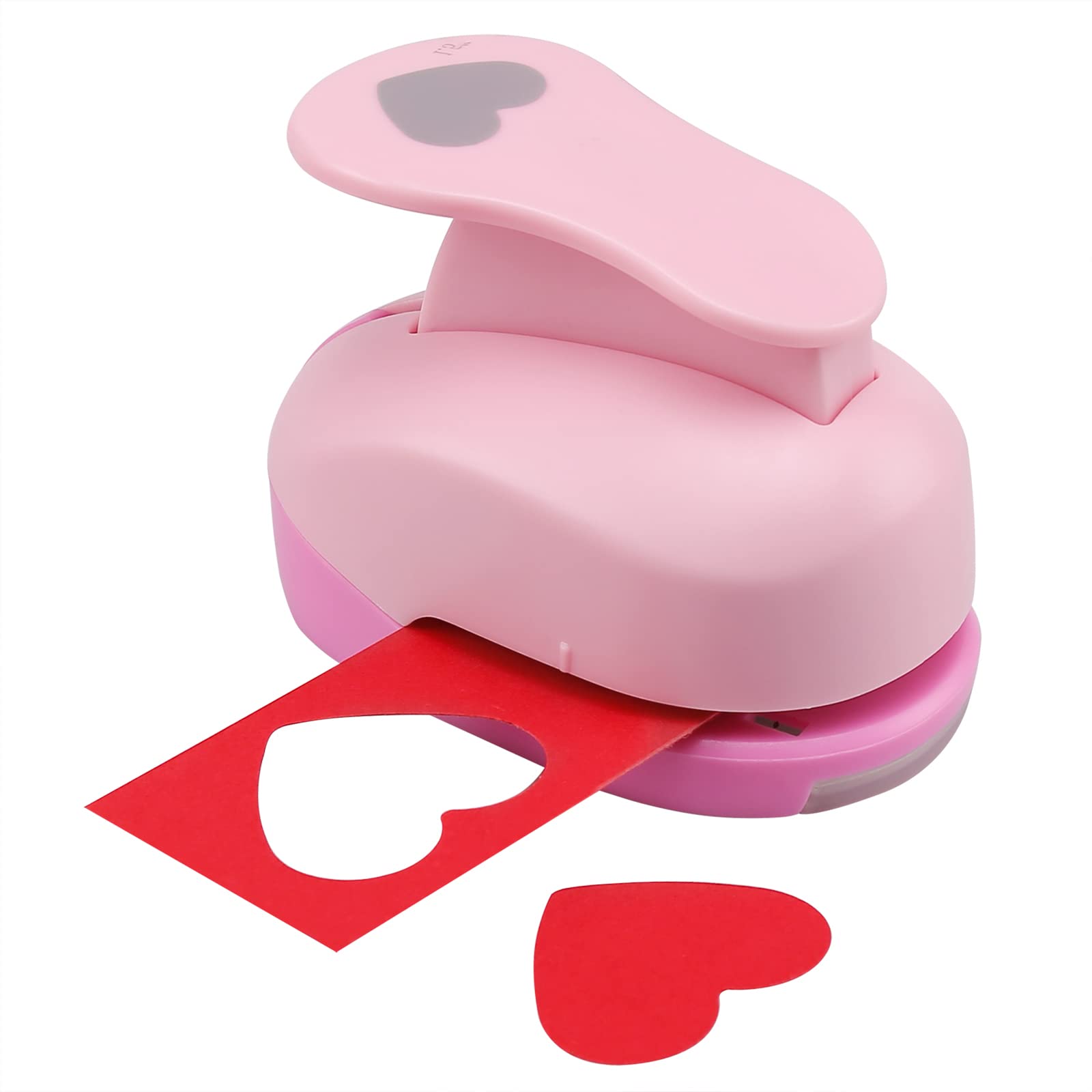 LOONENG Heart Punch - 1.5 Inch, 38mm Lever Action for Paper Crafts ...