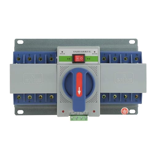 Automatic Transfer Switch,220V 63A 4P Mini Power Circuit Breaker Toggle ...