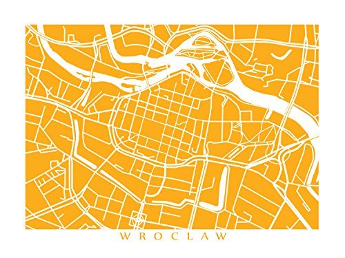 Amazon.com: Wroclaw Map Print: Handmade