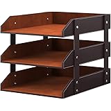 Amazon.com : Gallaway Leather Letter Tray Desk Organizer - Premium Pu ...