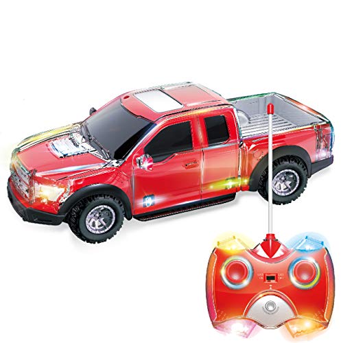 Buy Liberty Imports Light Up RC Remote Control Pickup Truck - 1:20 ...