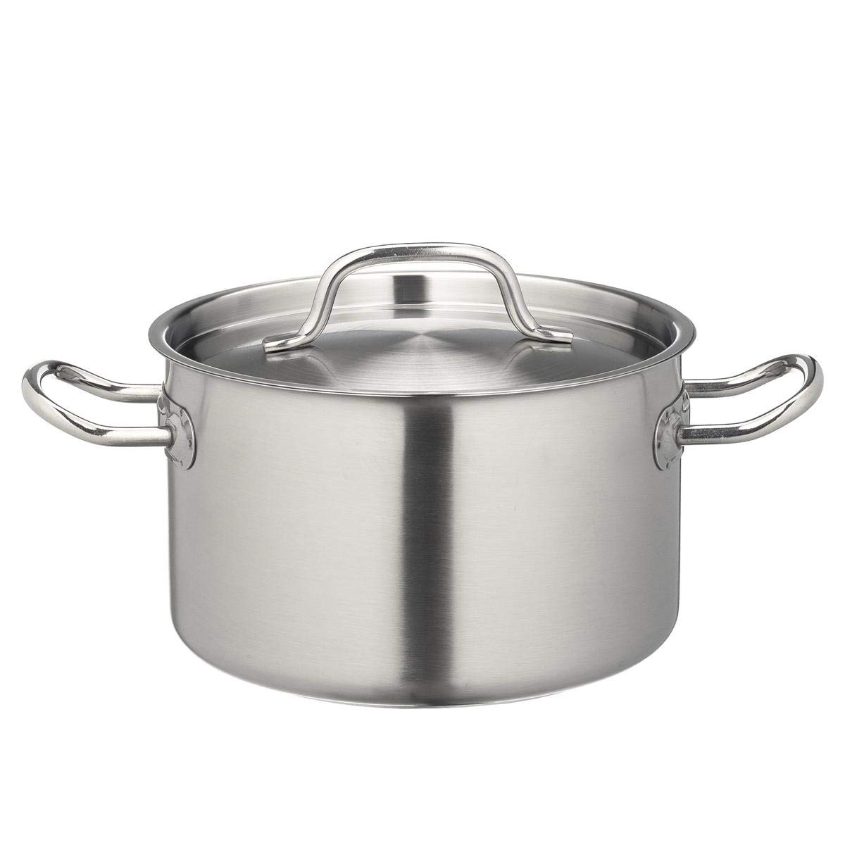 METRO Professional Topf mit Deckel | flach | Induktion | Edelstahl ...