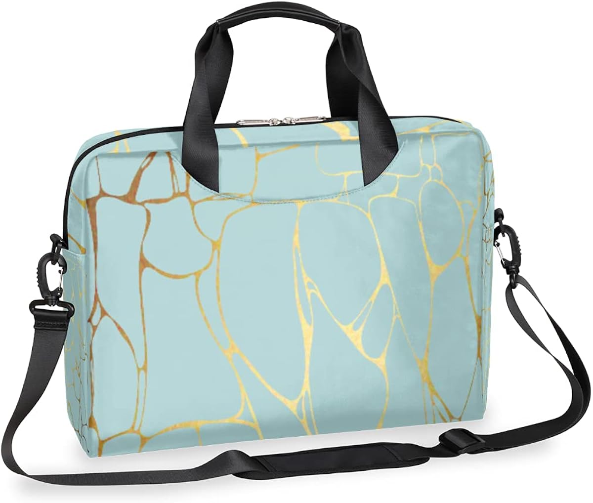 Laptoptasche mit Marmortextur-Muster, große Größe, personalisierbar ...