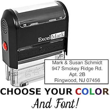 Amazon.com : AS-BUILT Plastic Stamp Clear Print For Office Use Shiny S-842 Self-Inking Stamp ...