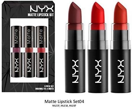 NYX barra de labios mate set 04: Amazon.es: Belleza