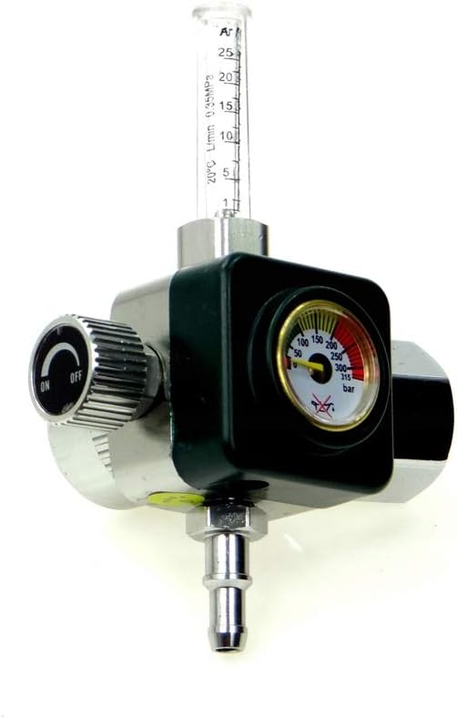 Mini One-Stage Gas Bottle Regulator AR / CO2 Mini with Rotameter ...