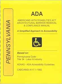ADA Americans with Disabilities Act Compliance Manual for Pennsylvania ...