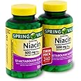 Amazon.com: Spring Valley - Flush Free Niacin (B-3) 500 mg, 240 ...