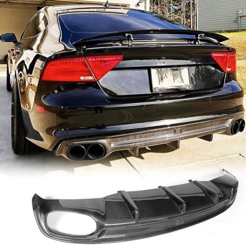 MCARCAR KIT Carbon Fiber Rear Diffuser for Audi A7 Sline 2011-2014 S7 ...