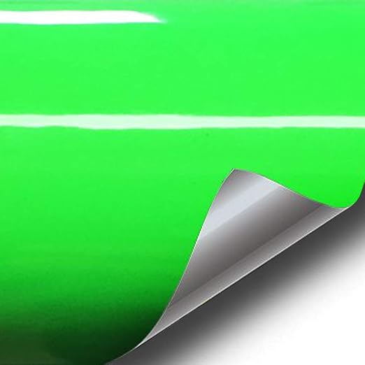 Amazon.com: VViViD Hi-Liter Fluorescent Green Gloss Vinyl Wrap (6 ...