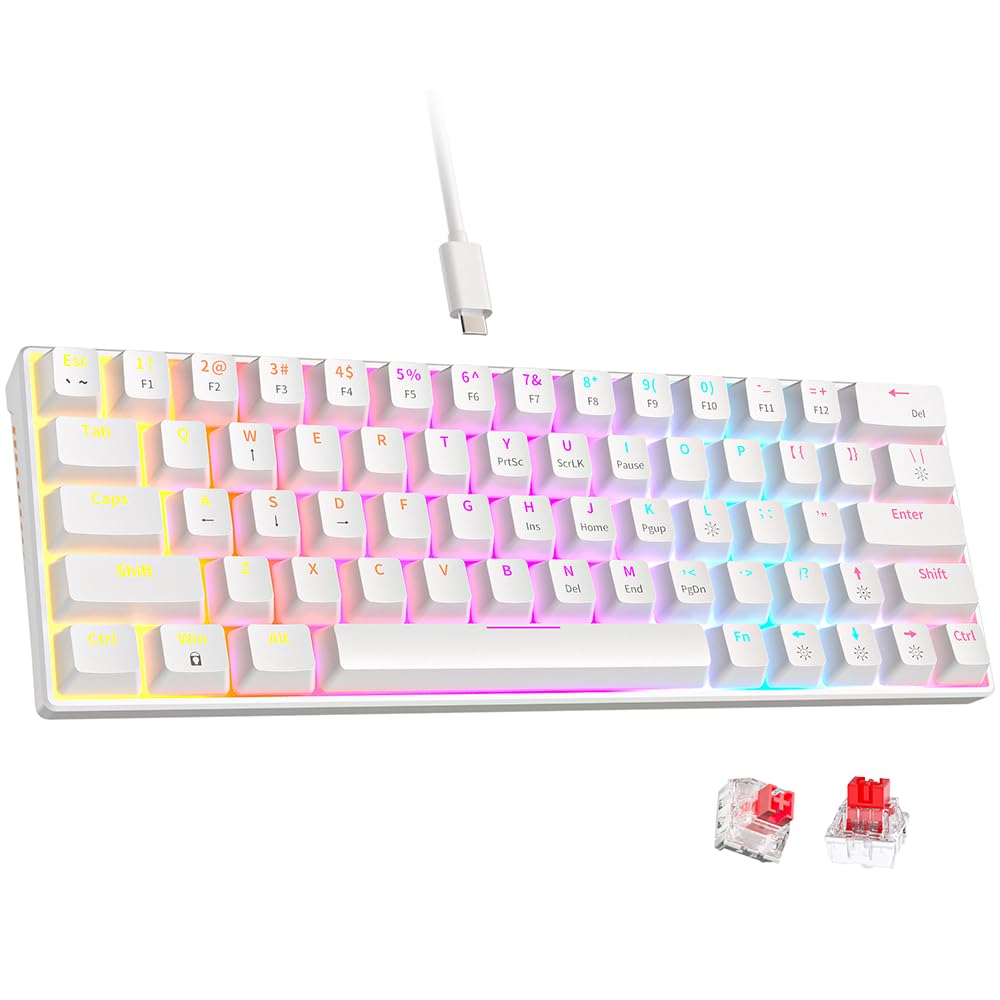Mua Mechanical Keyboard Wired 60% swappable Gaming Keyboard with ...