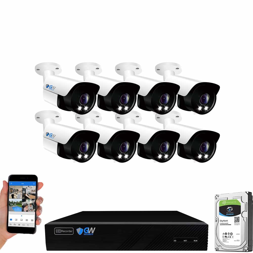 Mua GW Security 8 Channel 4K NVR H.265 8MP Fulltime Color Night Vision ...
