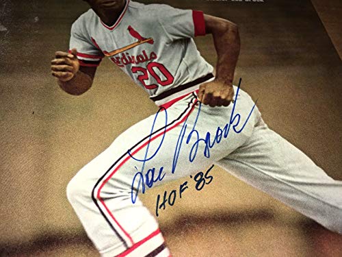 Lou Brock Autographed Signed Cardinals 1974 Sports Illustrated Cover ...