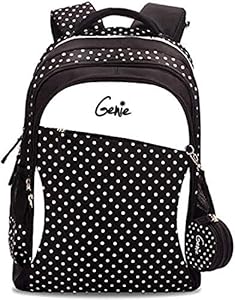 Genie Girls School Bag Polyester 30 Ltrs Black Casual Backpack for ...