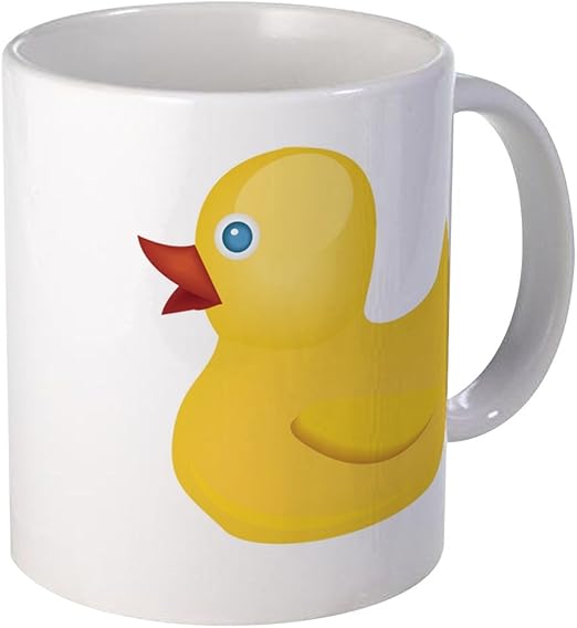 Amazon.com: CafePress Yellow Rubber Duck Mug Unique Coffee Mug, Coffee ...