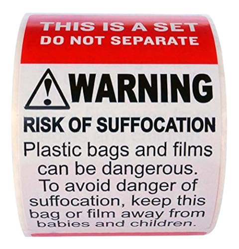 1 Roll (250 Labels) 2 in 1 - Do Not Separate This is a Set and ...