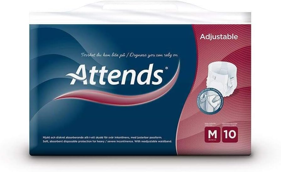 Attends Adjustable 10 Medium (3299ml) 21 Pack: Amazon.co.uk: Health ...