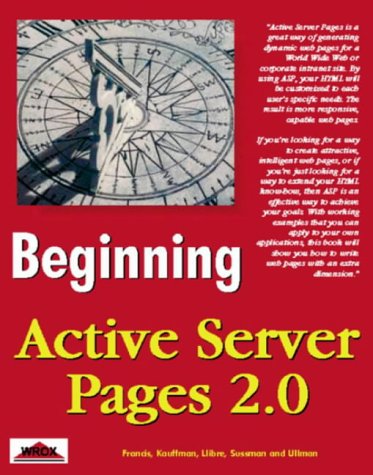 Beginning Active Server Pages 2.0: Francis, Brian, Kauffman, John: 9781861001344: Amazon.com: Books