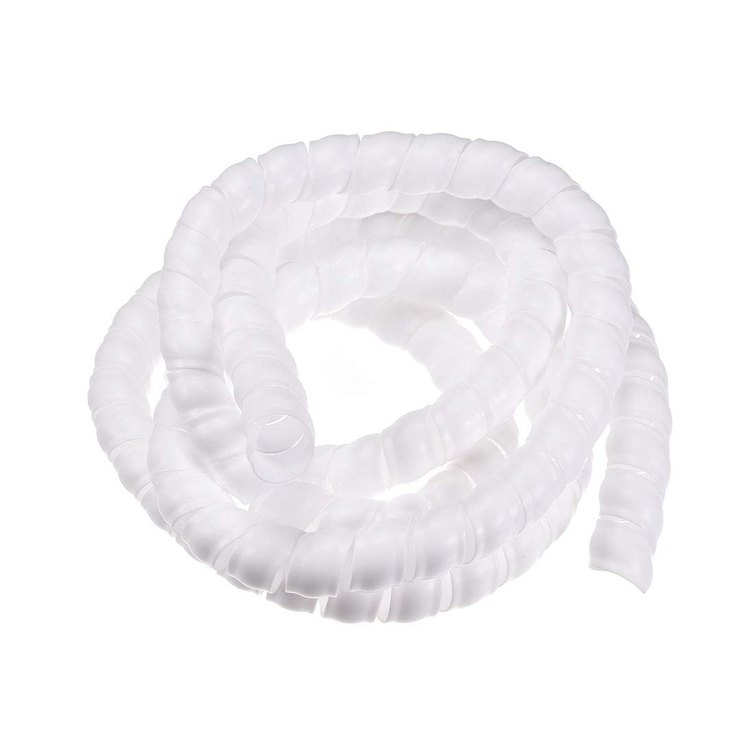 White Insulation Spiral Sleeve for Cable Management-Hallroad PK