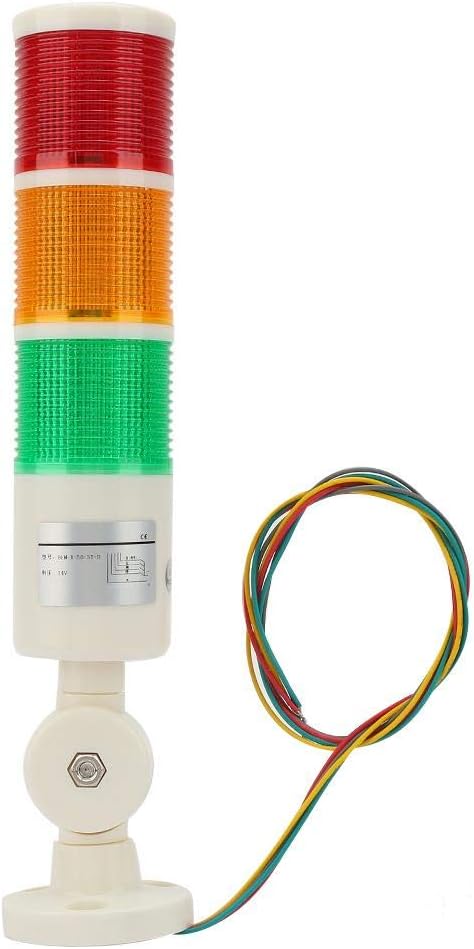 Yosoo Health Gear Industrial Signal Tower Light LED Safety Stack Alarm Warning Lamp Foldable ...
