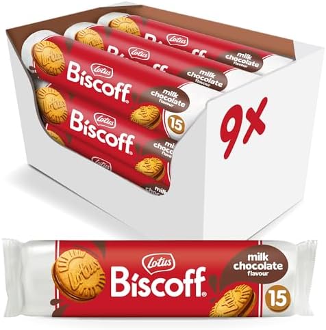Biscoff Lotus Sandwich Cookies, Milk Chocolate Cream, 15 Cookies per ...