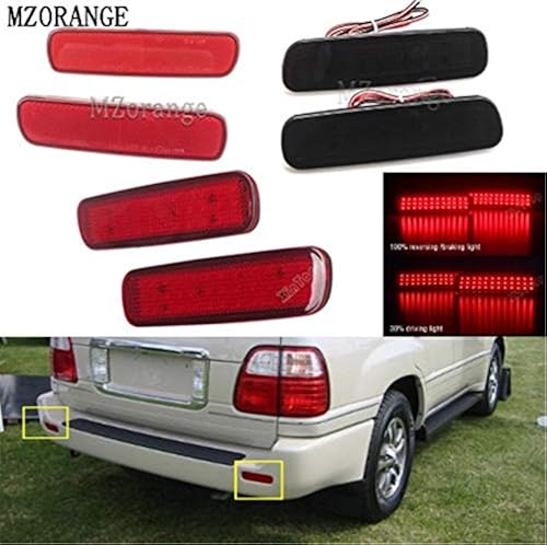 Clidr LED Rear Bumper Reflector Light for Toyota Land Cruiser for Lexus ...