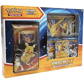 Amazon.com: Pokemon TCG Pikachu EX Legendary Premium Collection Box ...