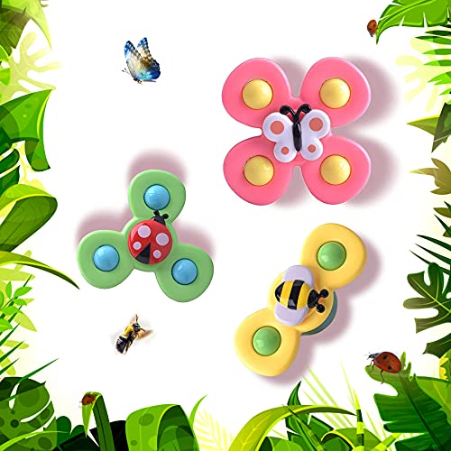DOTSOG 3PCS Insect Spin Spinners Toys,3pcs Suction Cup Spinning Toy ...